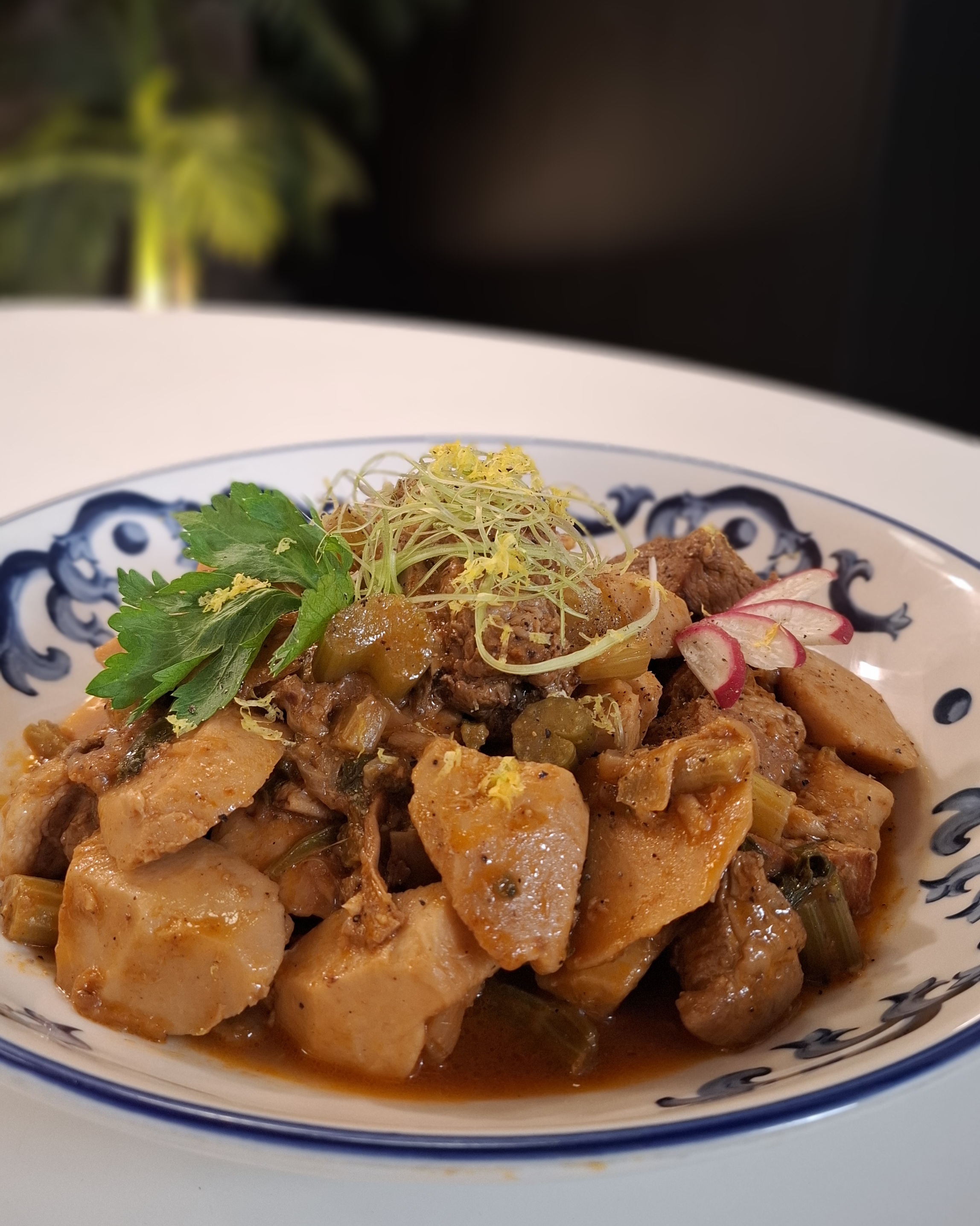 Taro Root Stew with Pork - Recipe